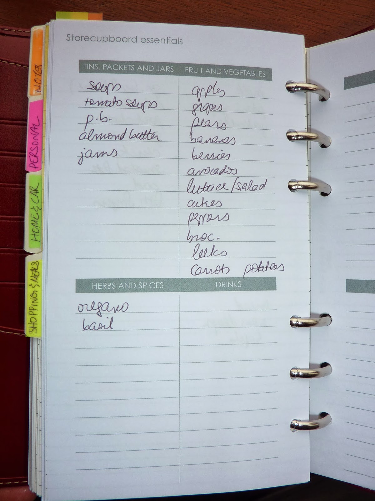 Plannerisms: Organised Mum Pick and Mix Filofax compatible inserts and ...