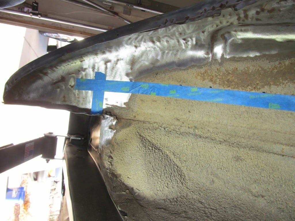 How to assess rust damage on a quarter panel