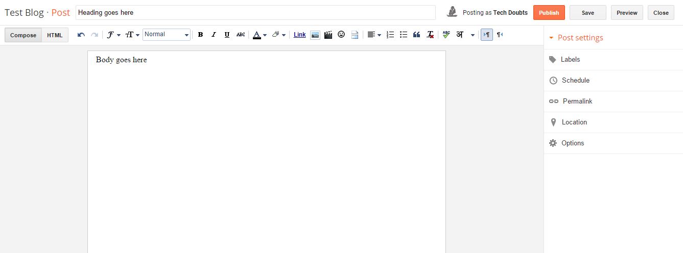 [How To] Use Blogger Post Editor | Full Guide - TechDoubts