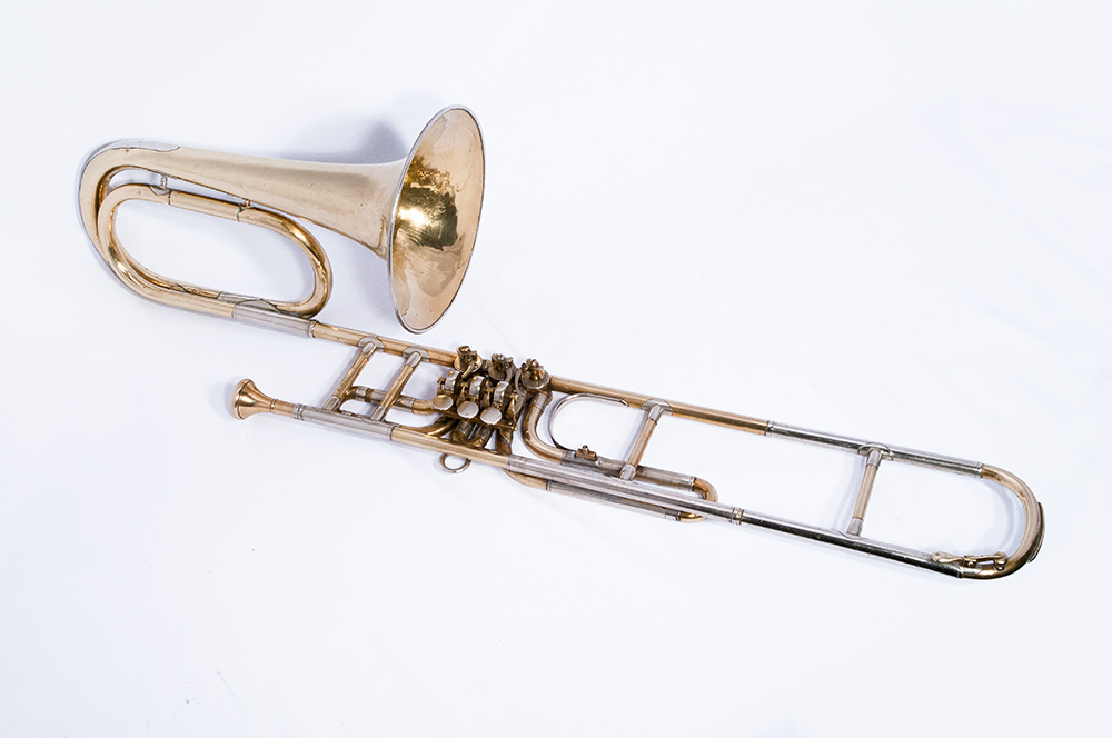 Unique Tornister Rotary Valve Trombone, Antique Austro-Hungary 1890 ...
