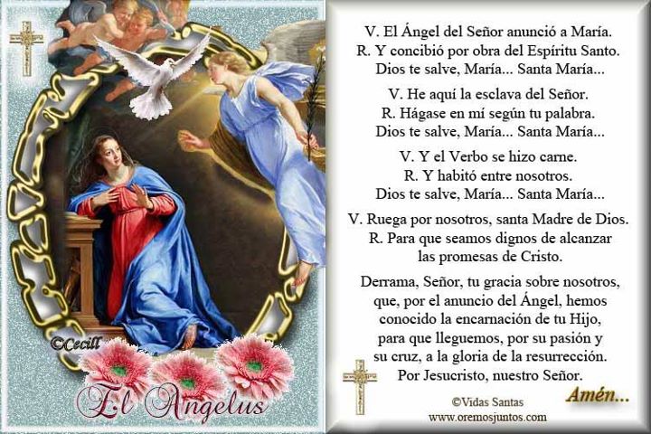 ® Blog Católico Gotitas Espirituales ®: EL ANGELUS