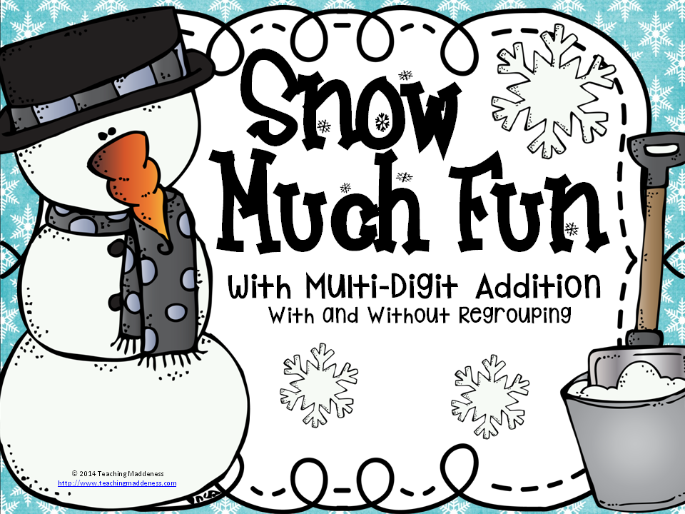 Snow Much Fun {with Multi-Digit Addition} - Owl-ways Be Inspired