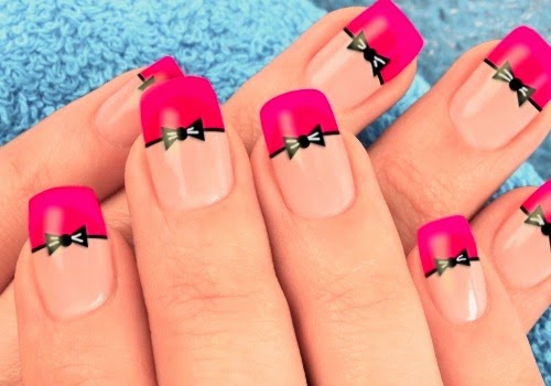 25 Adorable Bow Nail Art Designs to Die for ~ Makeup & Beauty Tips