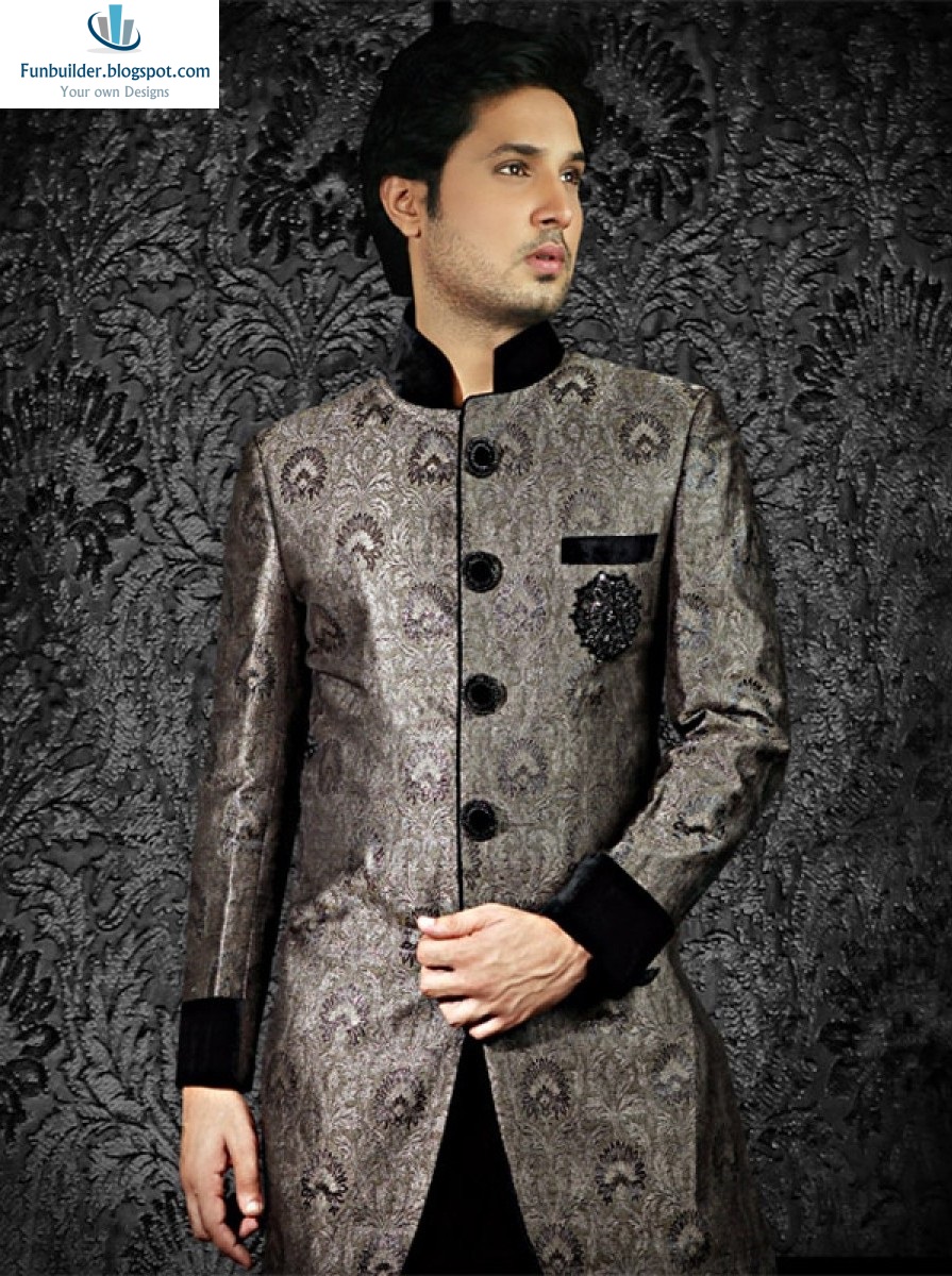 Fancy Sherwani eden robe design for mens for asian Grooms 2013 | Clue's ...