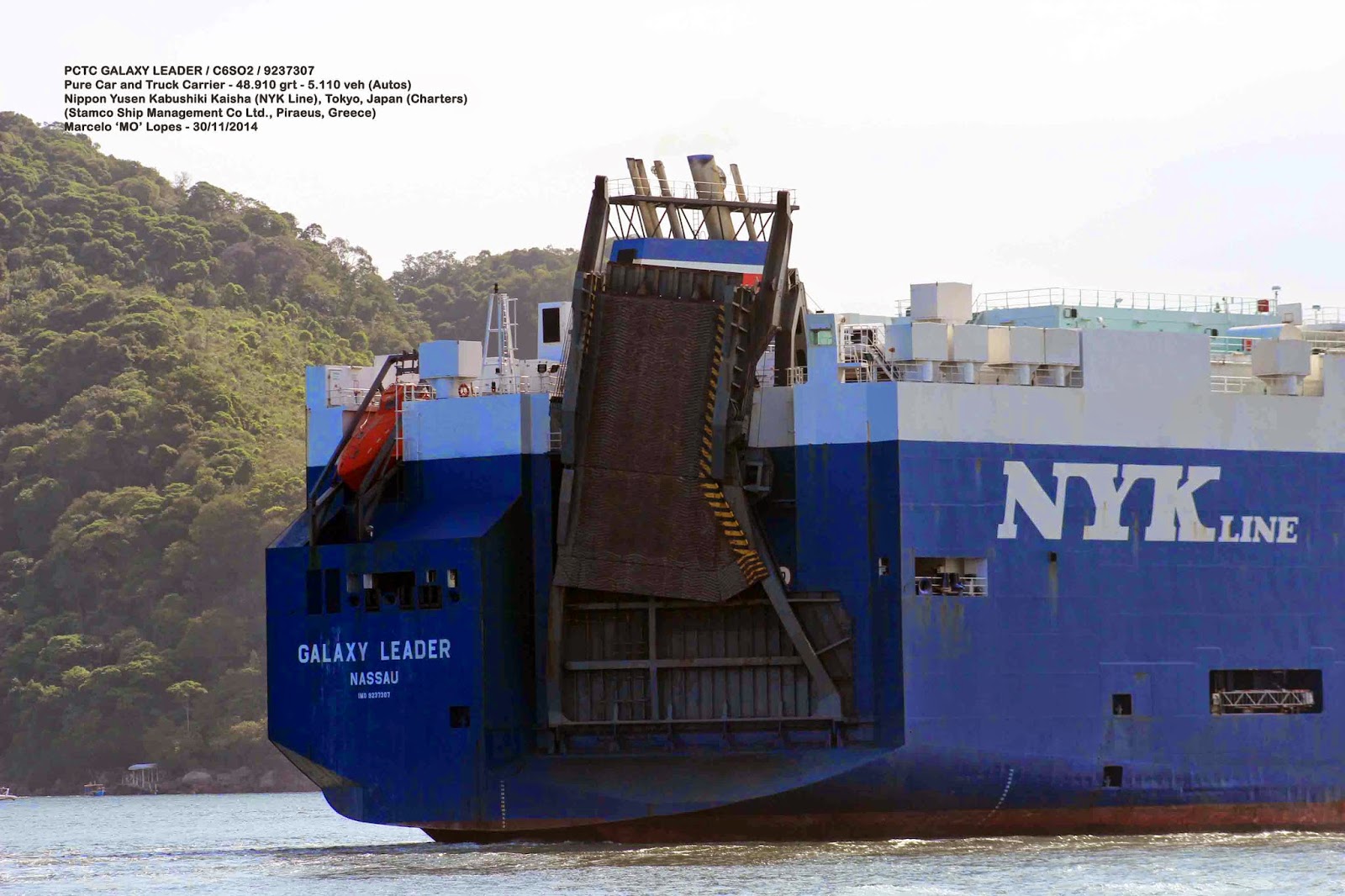 Santos Shiplovers: PCTC Galaxy Leader / C6SO2 - Capacitado para 5.110 ...