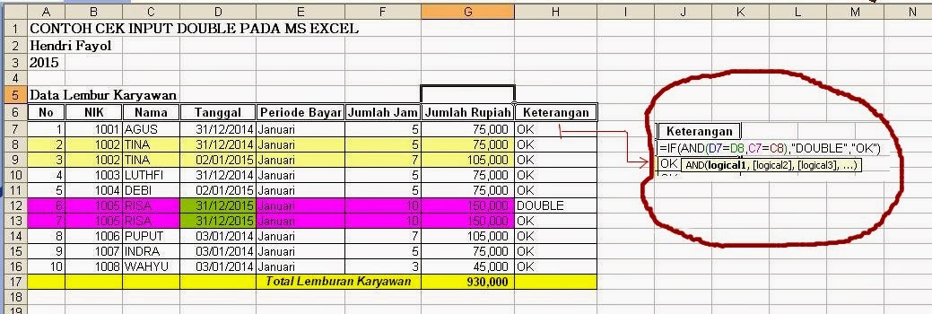CARA CEK DOUBLE INPUT DATA DI EXCEL | helpful articles