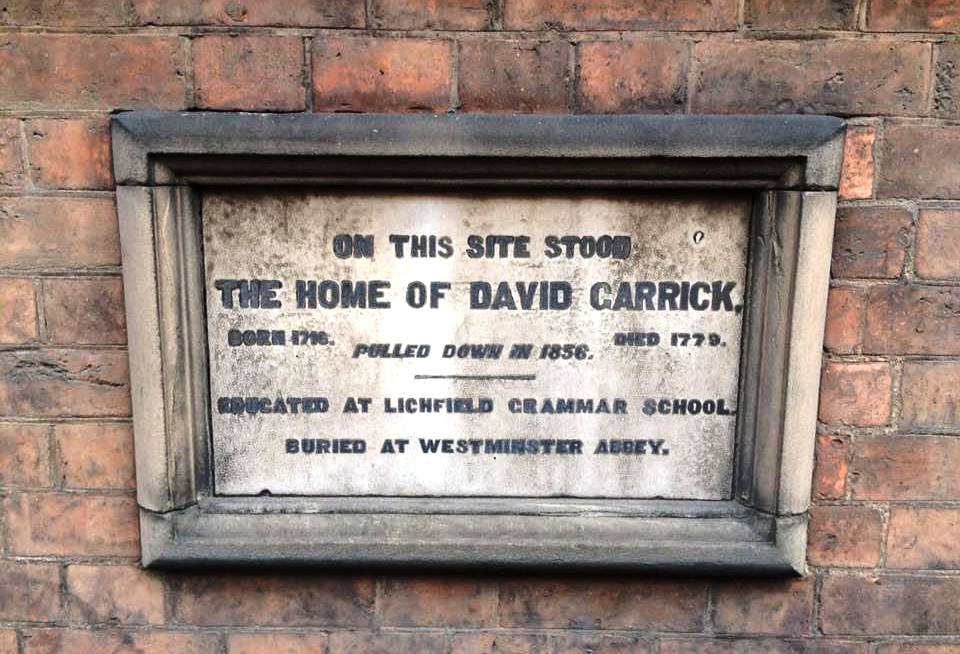 Patrick Comerford: Following in the footsteps of David Garrick in Lichfield