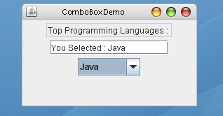 How to use Combo Box (Drop-Down list) in Java using Swing API ? | Learn ...