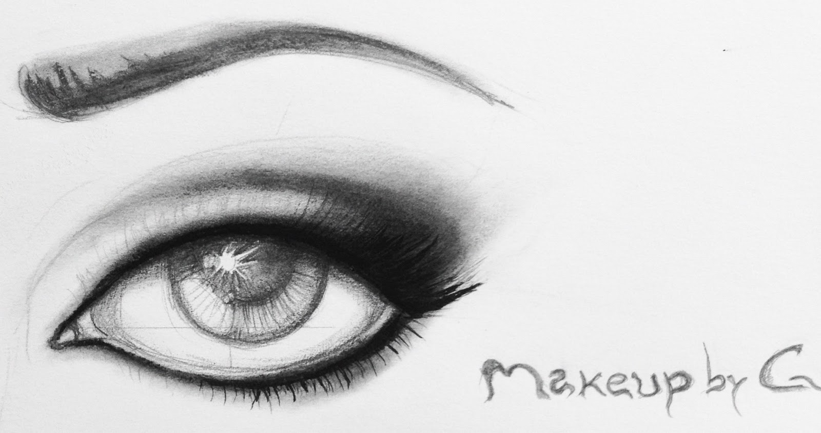 Gia Makeup Blog: Makeup draw tutorial - pen technique(1)