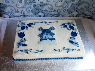 Second Generation Cake Design: Delft Blue Dutch Birthday Cake