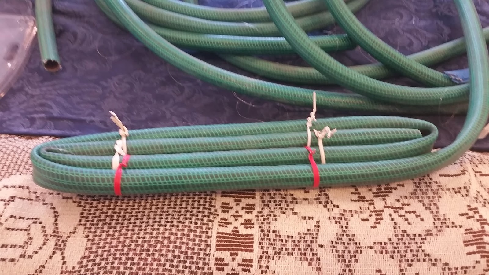 Frugal Garden Girl: Garden Hose Door Mat