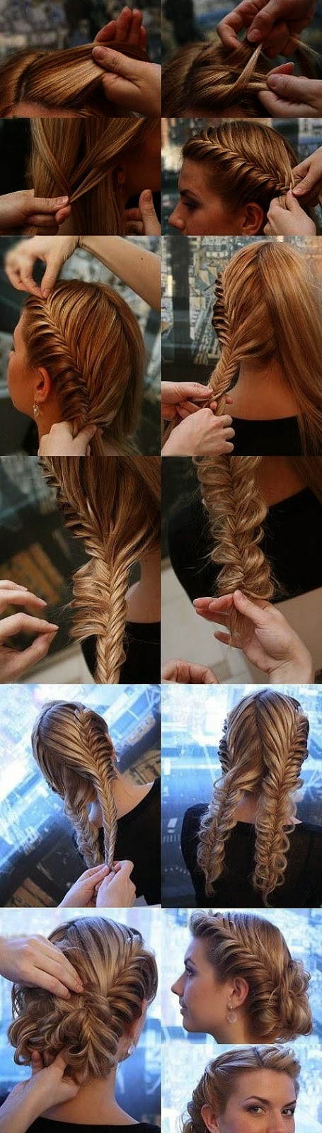 NewTrends: fishtail braided updo
