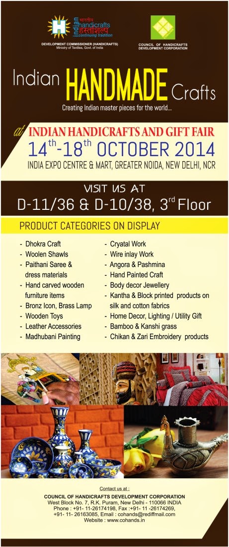 The Designer'S Source: Flyer / Brochures / pamplet on Indian Hand Made ...