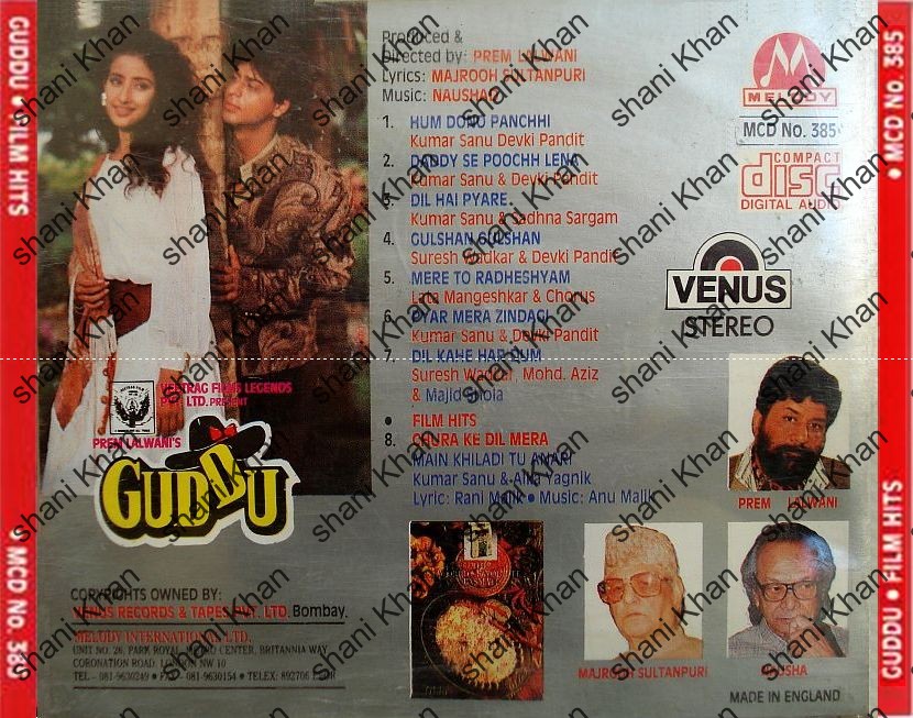 Bollywood Music A To Z Cds. visit to download http://bollywoodmusicatozcd.forumarabia.com: Guddu ...