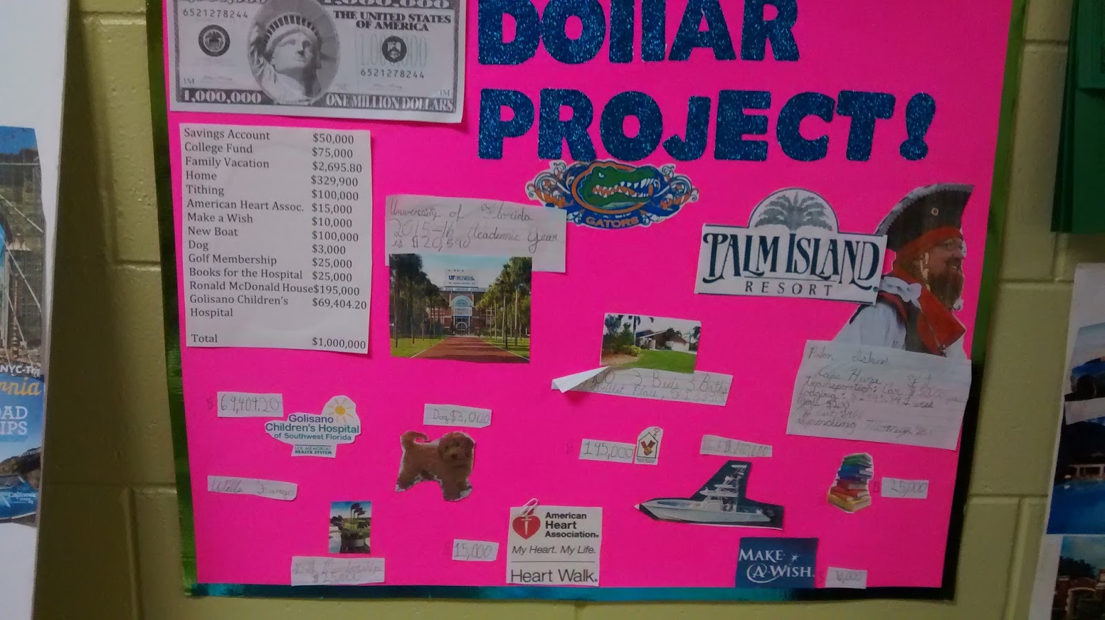 Mrs.Sanders 4th grade class: Million Dollar Project