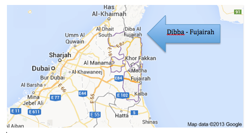 Where in the world are Duane and Gayle?: Dibba - Fujairah, UAE