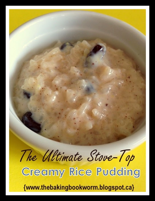 The Baking Bookworm: The Ultimate Stove-Top Creamy Rice Pudding