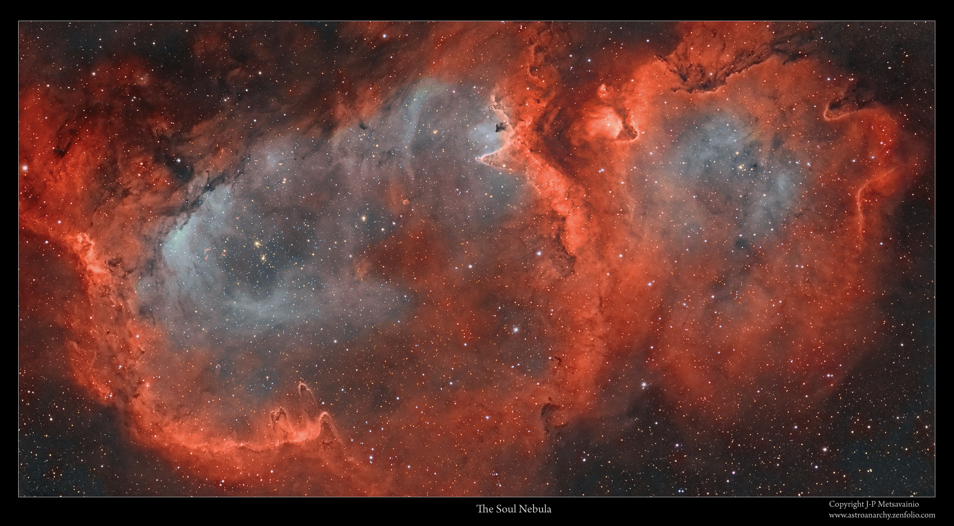 Astro Anarchy: Soul Nebula, IC 1848, as a two frame mosaic
