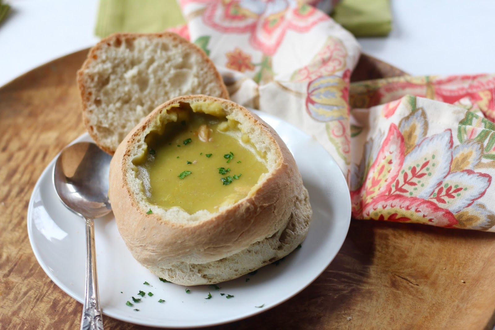 My German Mother-in-Law's Pea Soup with Wurst in Homemade Bread Bowls ...