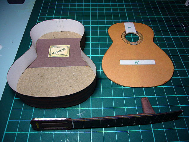 Eu Amo Artesanato: Violão de papel com molde