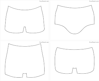 Four Coloring: Free printable Underwear coloring pages for kids