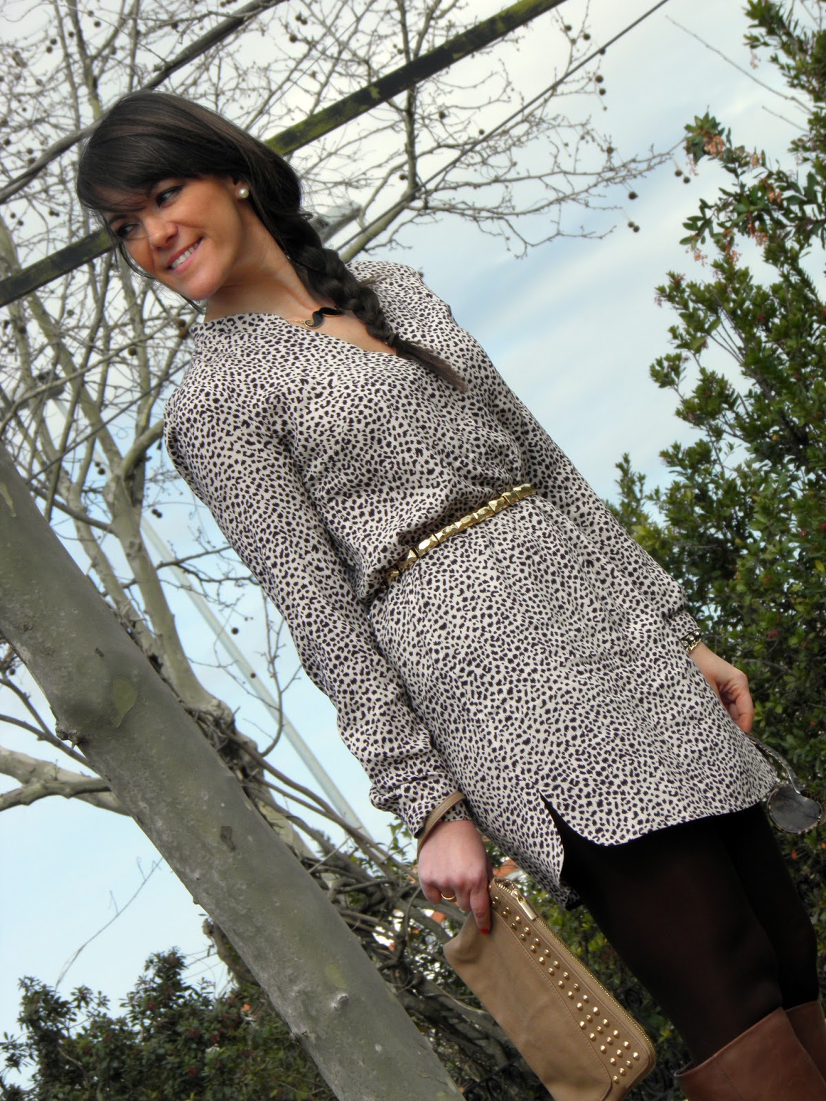 Cositas monas: Vestido camisero print