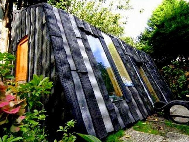 The Flying Tortoise: This Strange Shed Is Made With Recycled Automobile ...