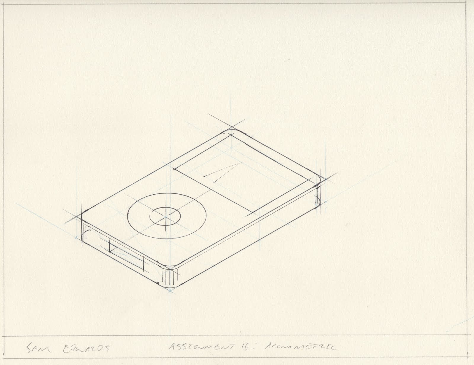 Samuel Edwards Product Design BSc: Isometric Drawing.