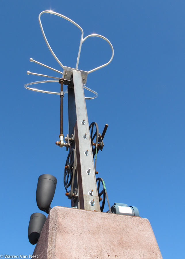 Touch the wind...: kinetic butterfly sculpture