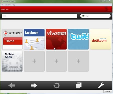 Informasi & Free Download: Download Opera Mini PC