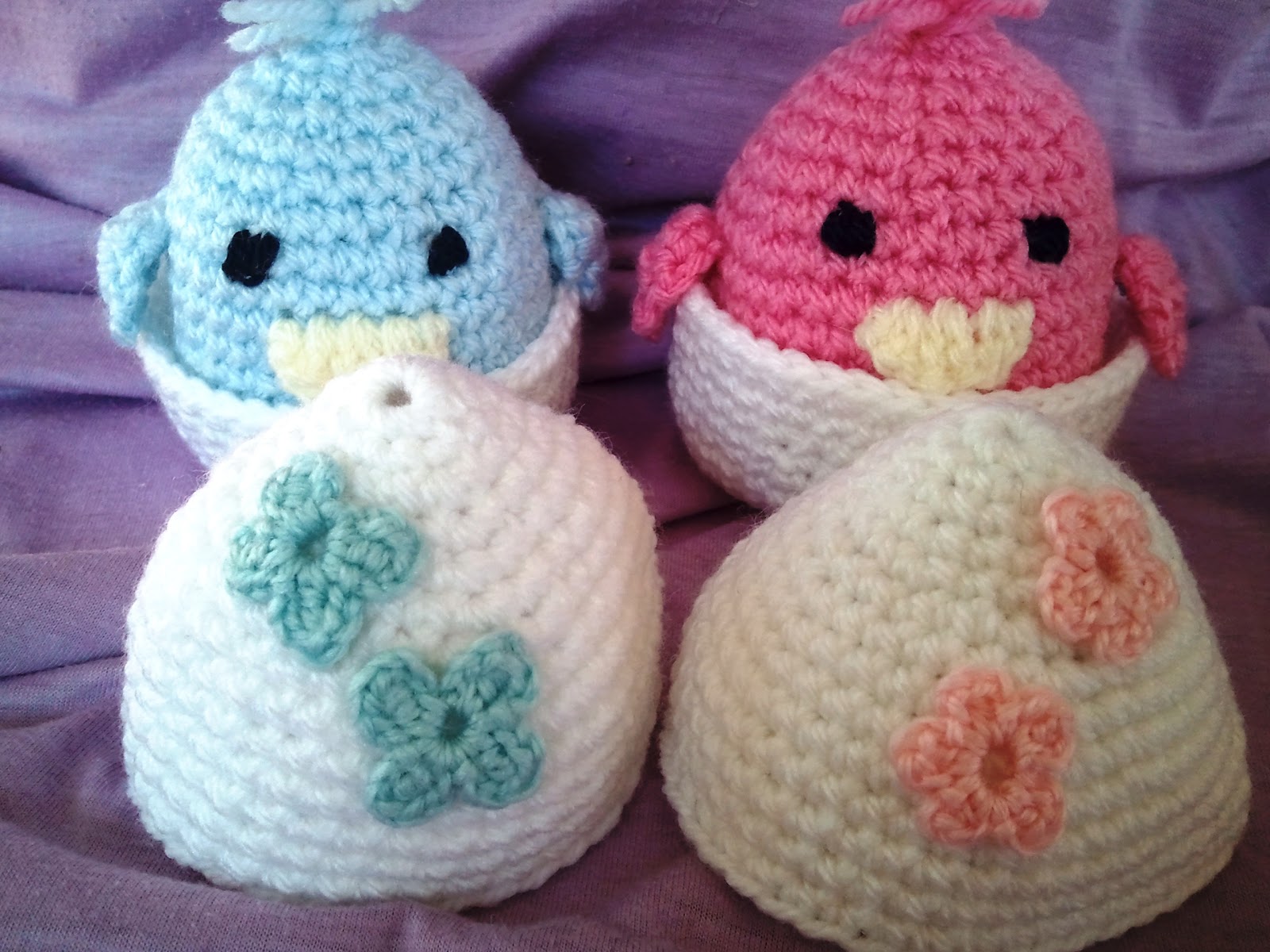 CROCHET, GANCHILLO y LANAS: POLLITOS BABY para Bárbara y Carles