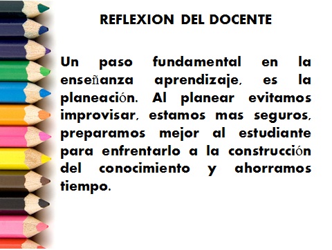 REFLEXIÓN DEL DOCENTE ~ BLOG EDUCATIVO