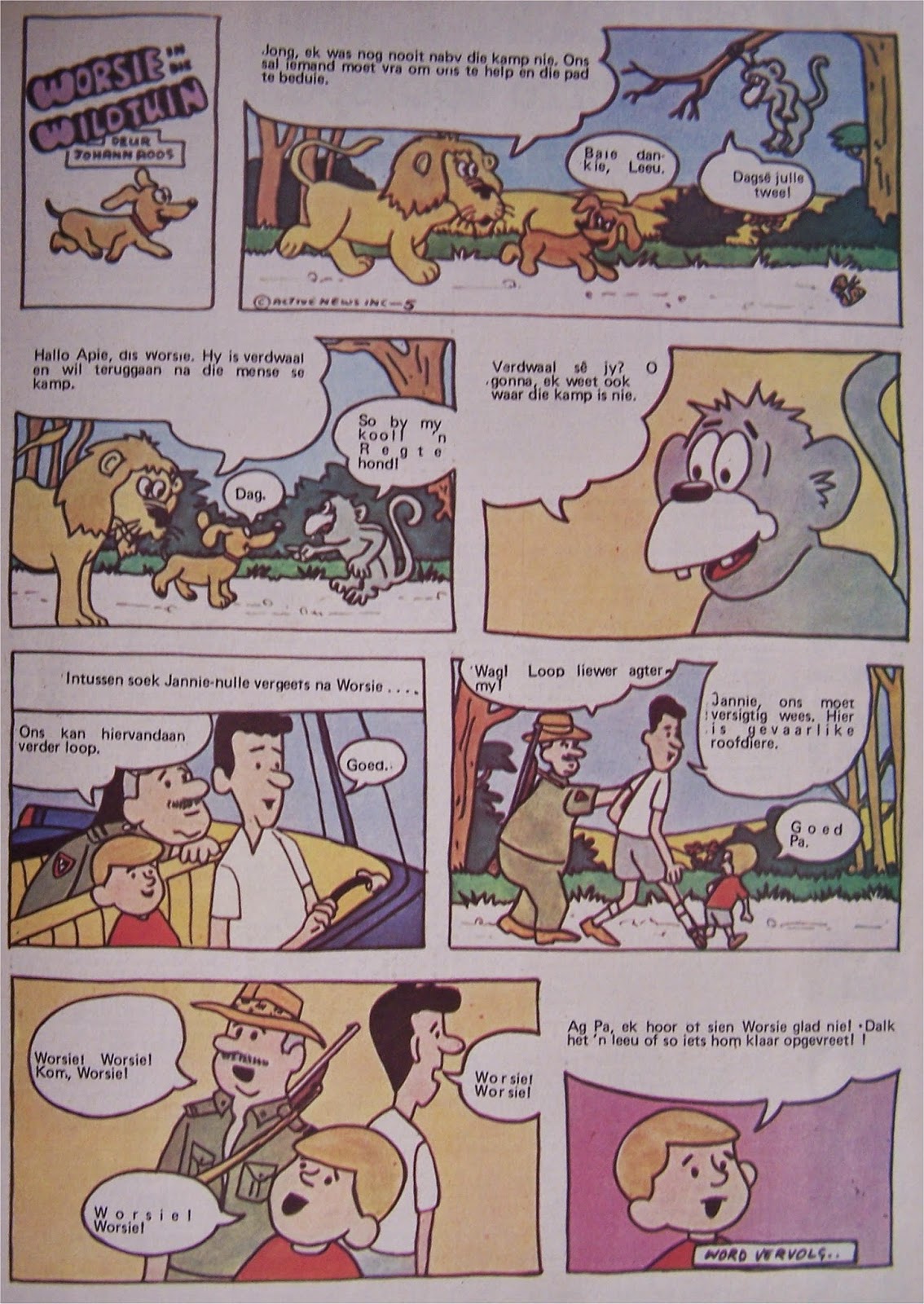 South African Comic Books: Classic Afrikaans Comic Strips