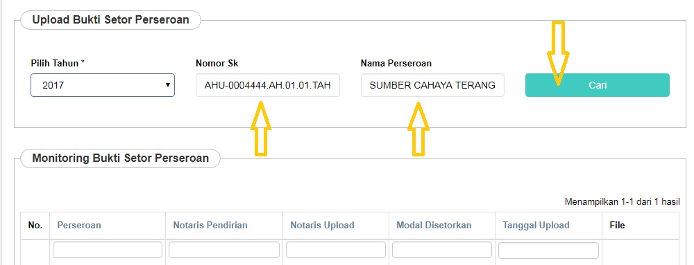 Notaris BHAKTI SIMAMORA S.S., S.H., M.Kn.: Penyampaian Bukti Setor ...