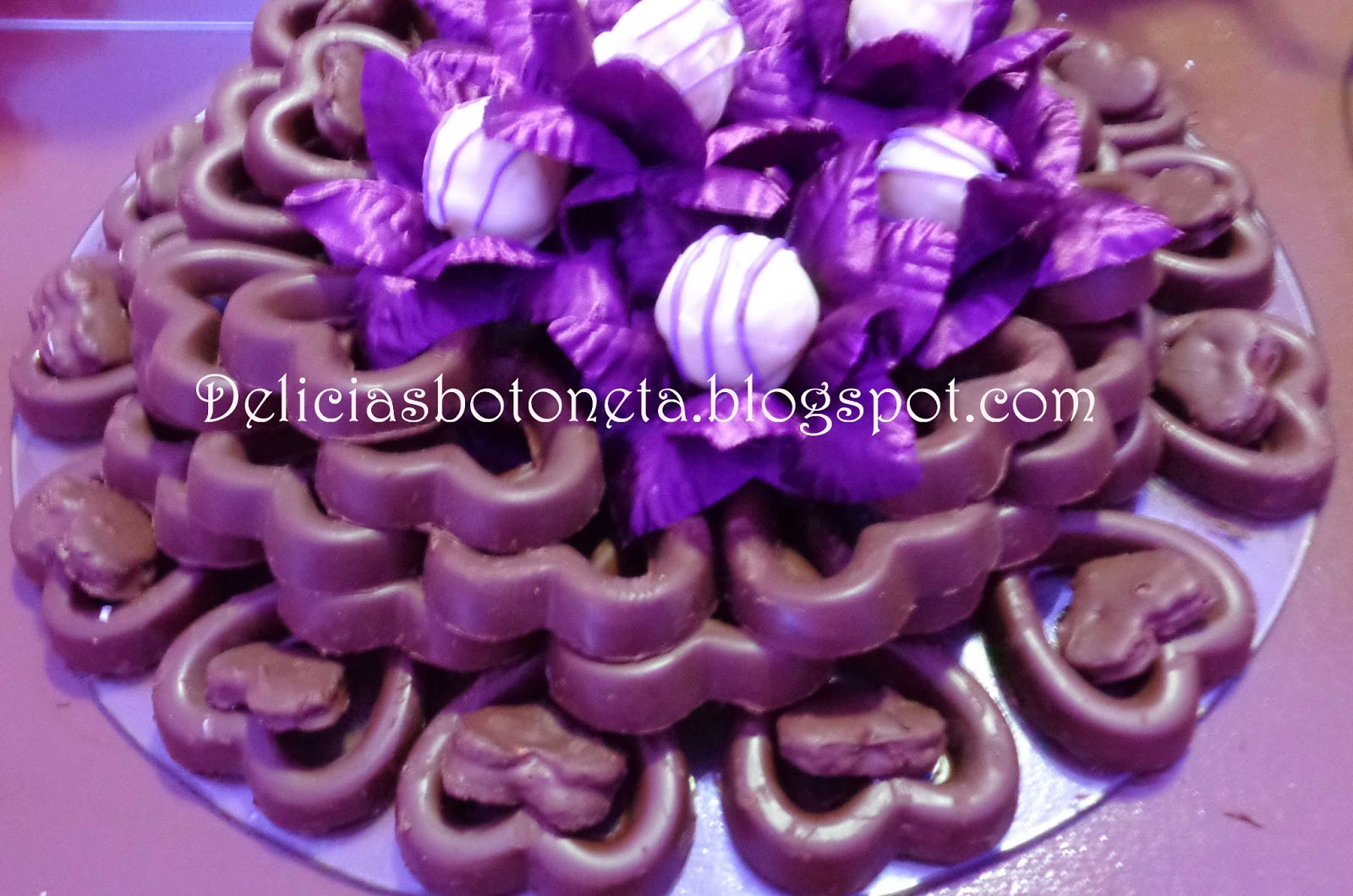 Chocolates Botoneta: Casamento Roxo e Rosa
