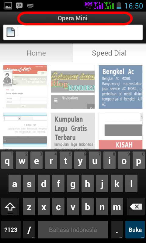 Melancarkan kecepatan internet di operamini pada ponsel android