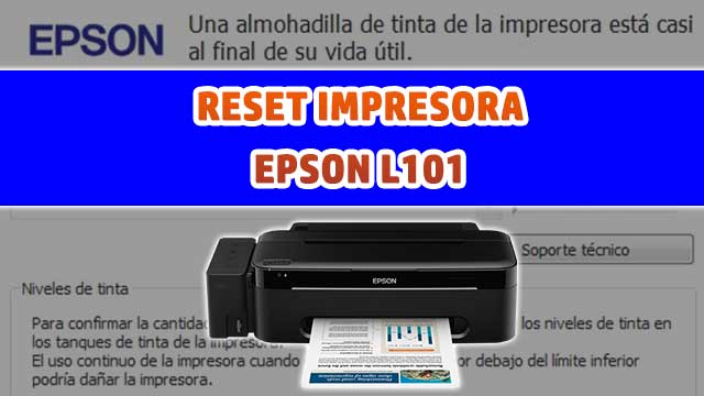 Reset almohadillas impresora EPSON L101