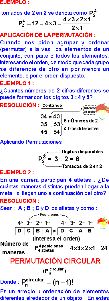 ANÁLISIS COMBINATORIO FÓRMULAS MÉTODOS Y EJEMPLOS DE RAZONAMIENTO ...