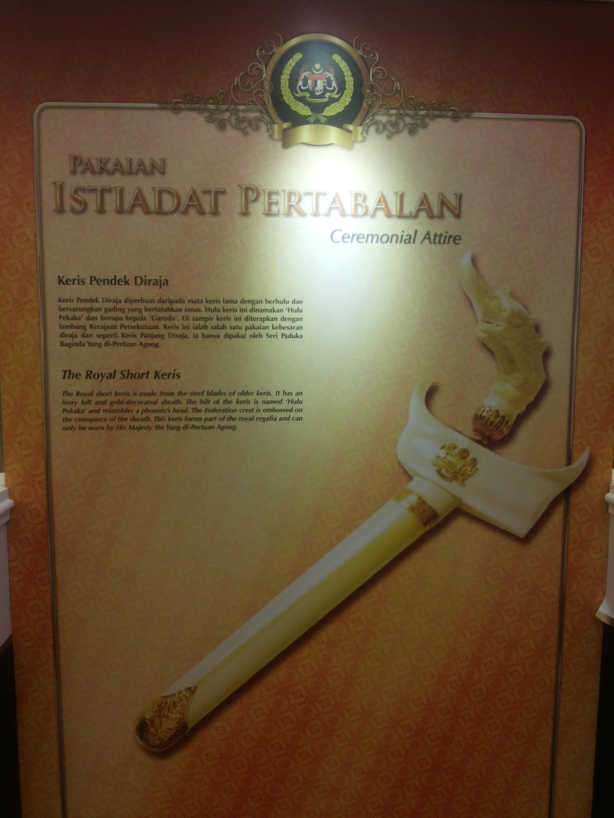 WARISAN RAJA & PERMAISURI MELAYU: Pameran Raja Kita Di Muzium DiRaja ...