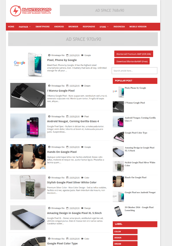 25 Best Free AMP Blogger Templates 2024 To Speedup Your Loading Speed