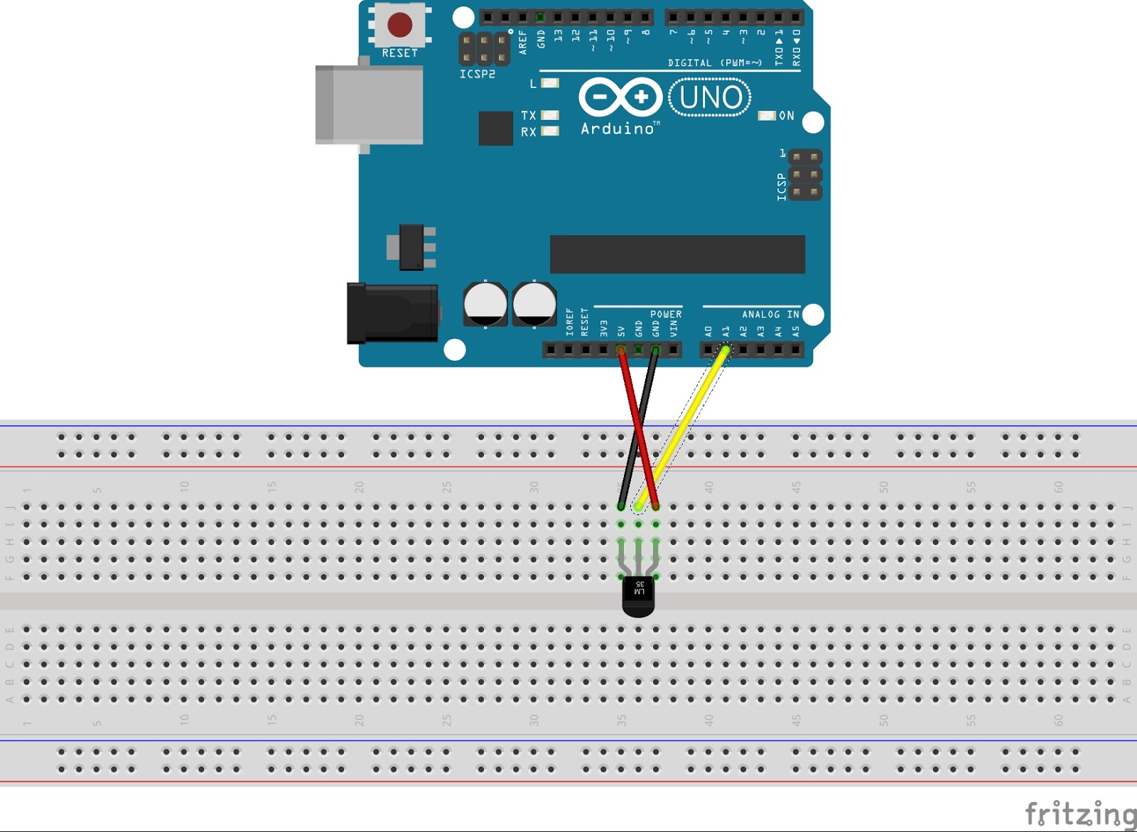 Lm35 Temperature Sensor Interfacing With Arduino Board