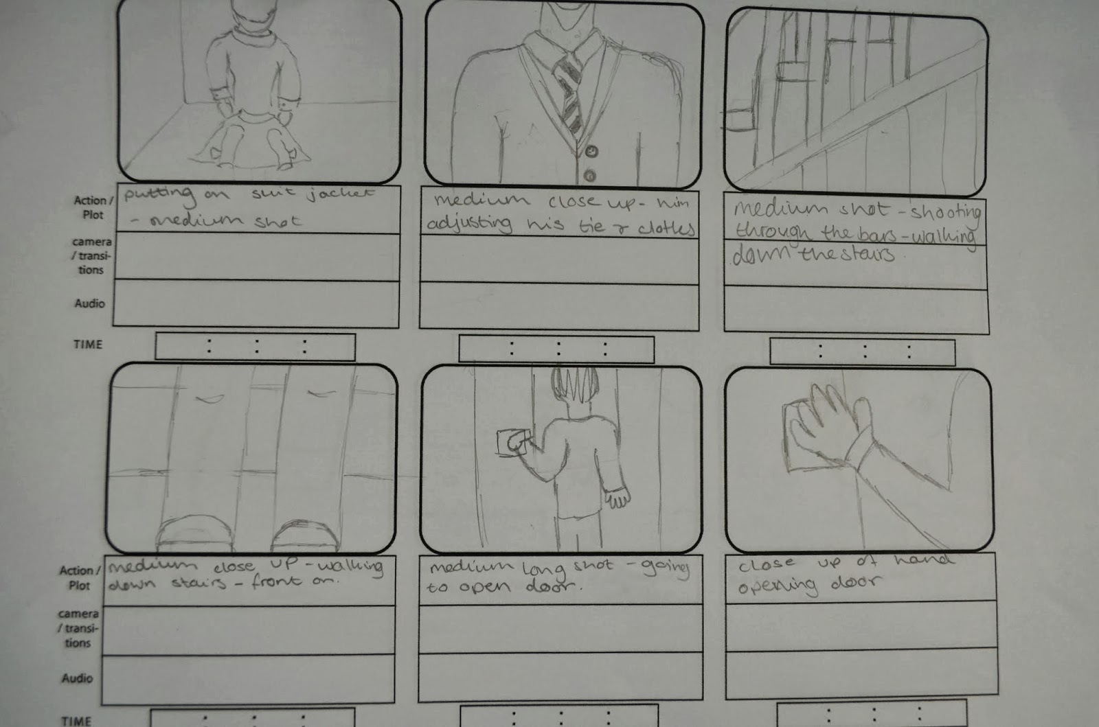 A2 media blog - music video: Storyboard - First Draft