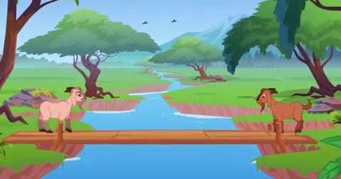 Two Goats and A Narrow Bridge ~ Moral Stories for Kids