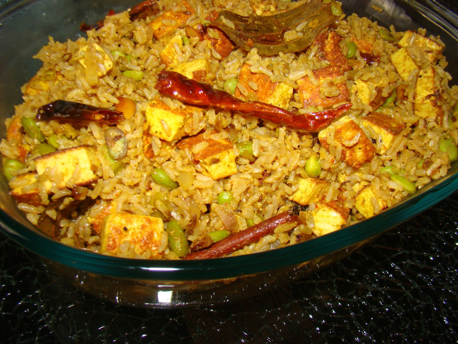 My Favorite Recipes Collection: Brown Rice Biryani with Edamame and Paneer