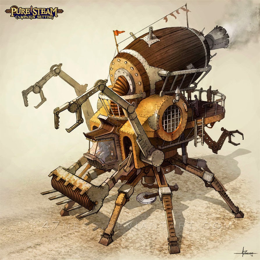 Just A Car Guy: I didn't know the other cool steampunk art of Alejandro ...