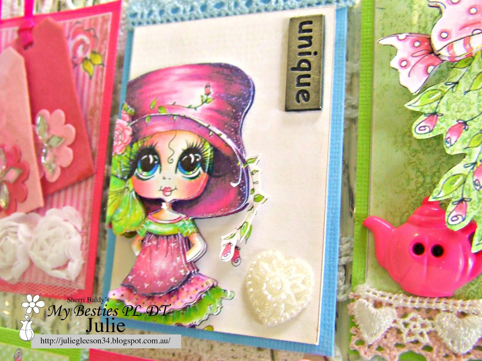 Something Beautiful By Julie: My Besties Bubbles Pocket Letter