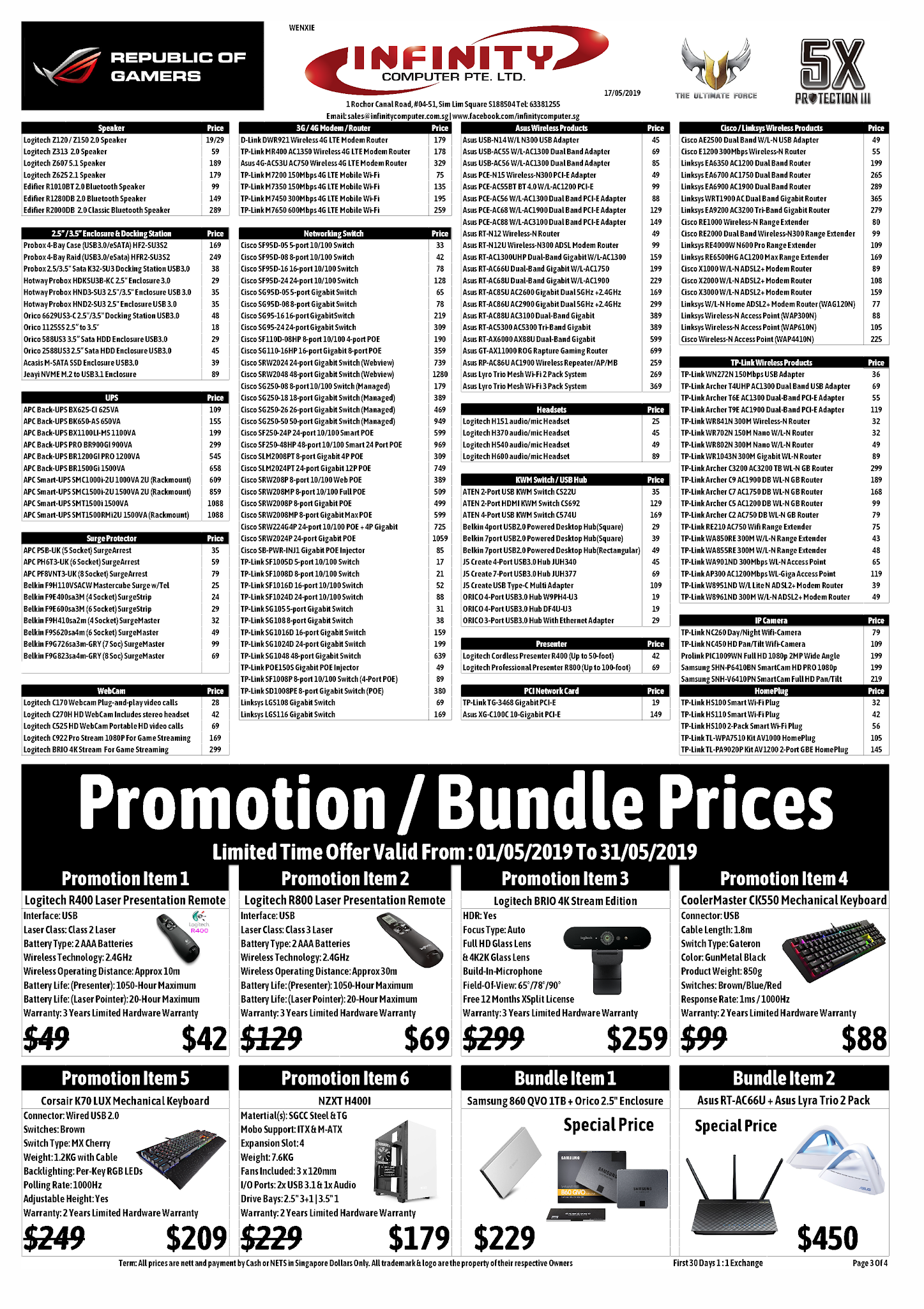 SG PC Fair - Online Brochures, Flyers and Price List: Infinity Computer ...