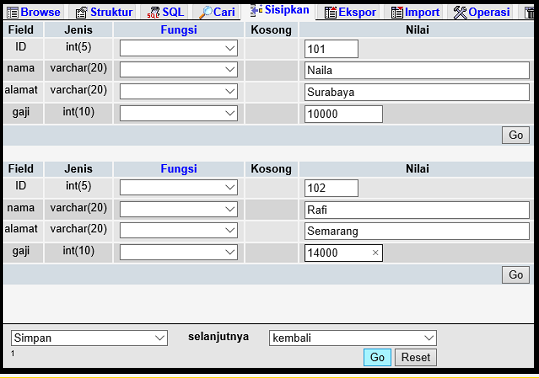 Tugas Basis Data3 Membuat Database, Table serta Penggunaan Perintah ...