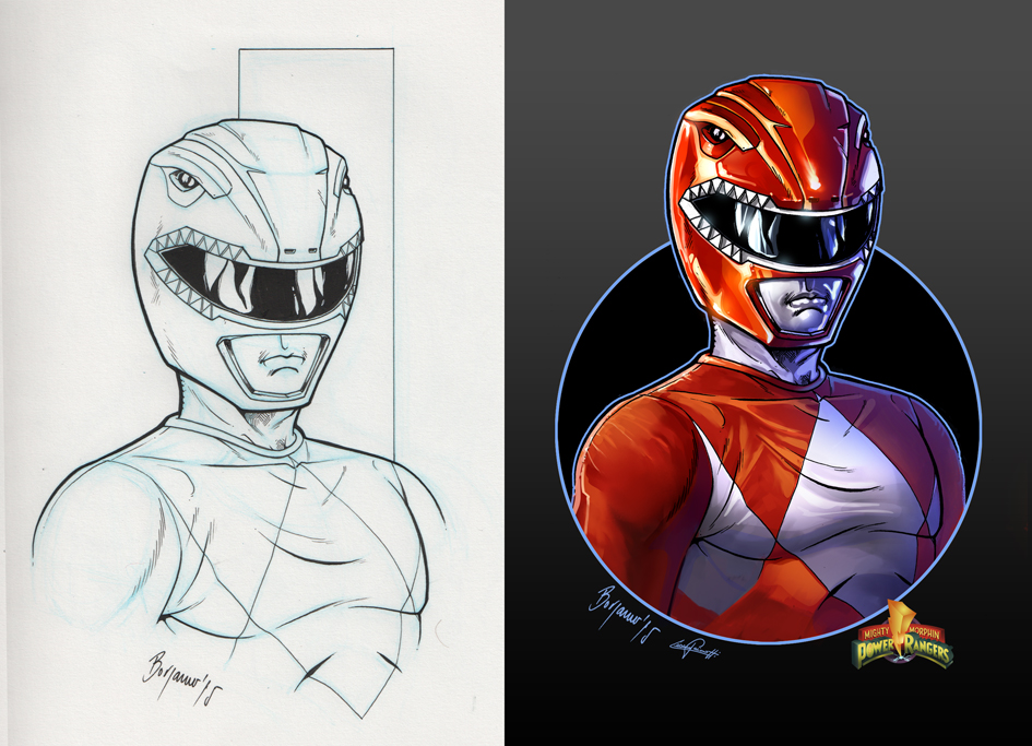 Leonardo Paciarotti [ LeoArtS ]: Mighty Morphin Power Rangers. RED RANGER