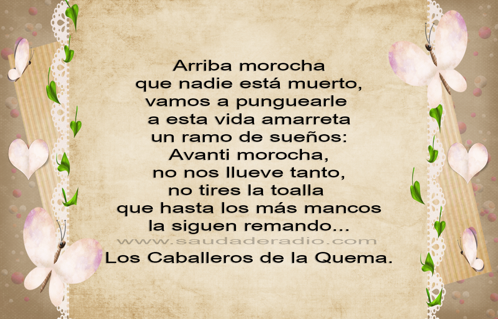 Avanti morocha - Los caballeros de la quema